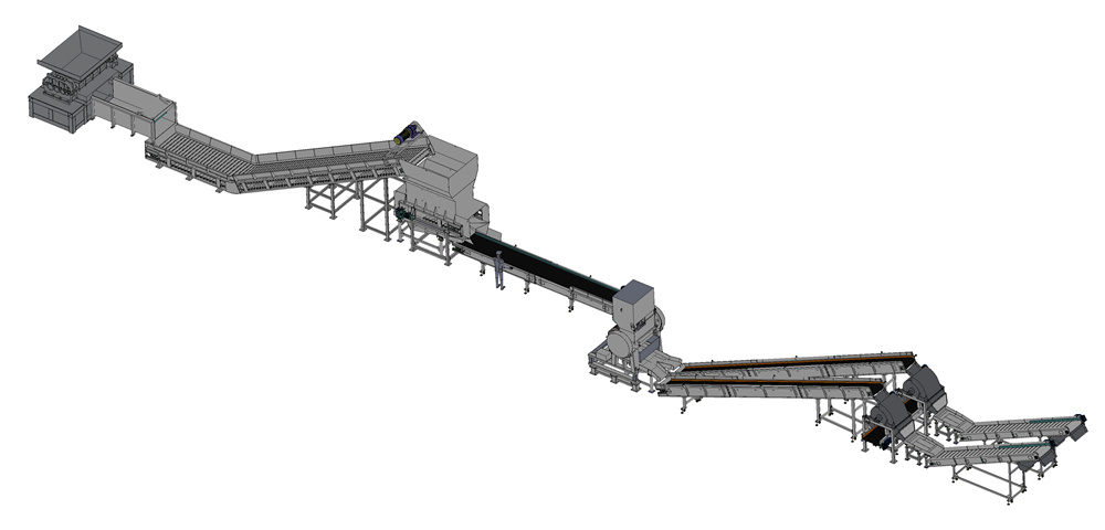 Aluminum Profile and Swarf Recycling Line | JW Machinery - JW Recycling ...